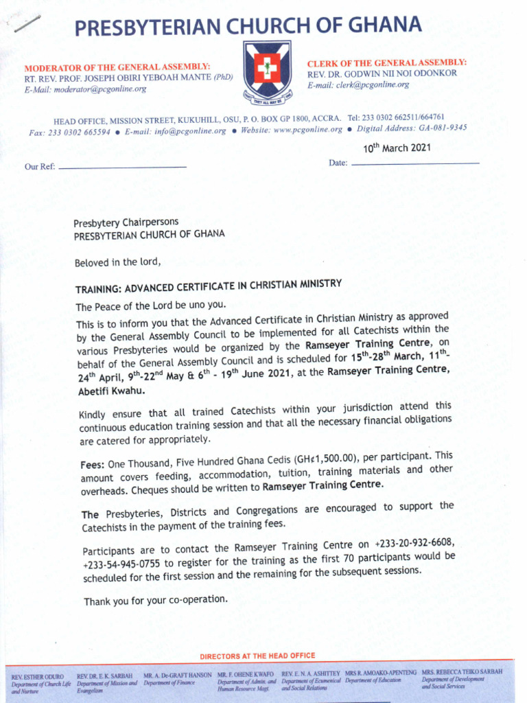 Advanced Certificate - Catechist | PDF