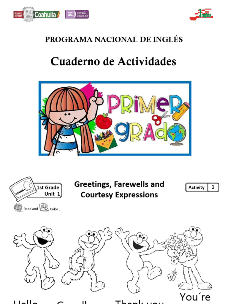 Unit 1 - 1ST GRADE - Bloque I | PDF