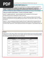 Otago Home Exercise Program Overview | PDF | Diseases And Disorders ...