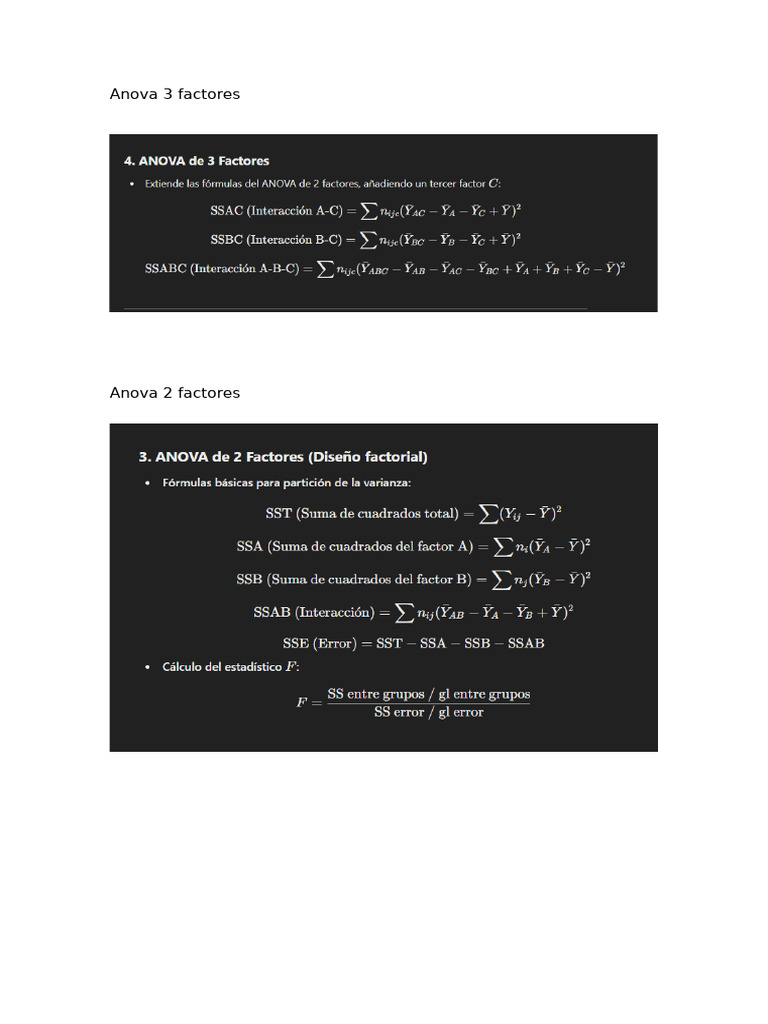 Anova 3 factores | PDF