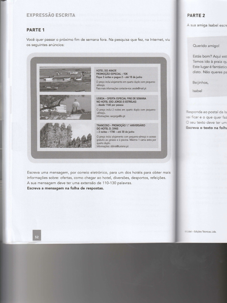 Exames de Português CAPLE-UL _ Parte 2 | PDF