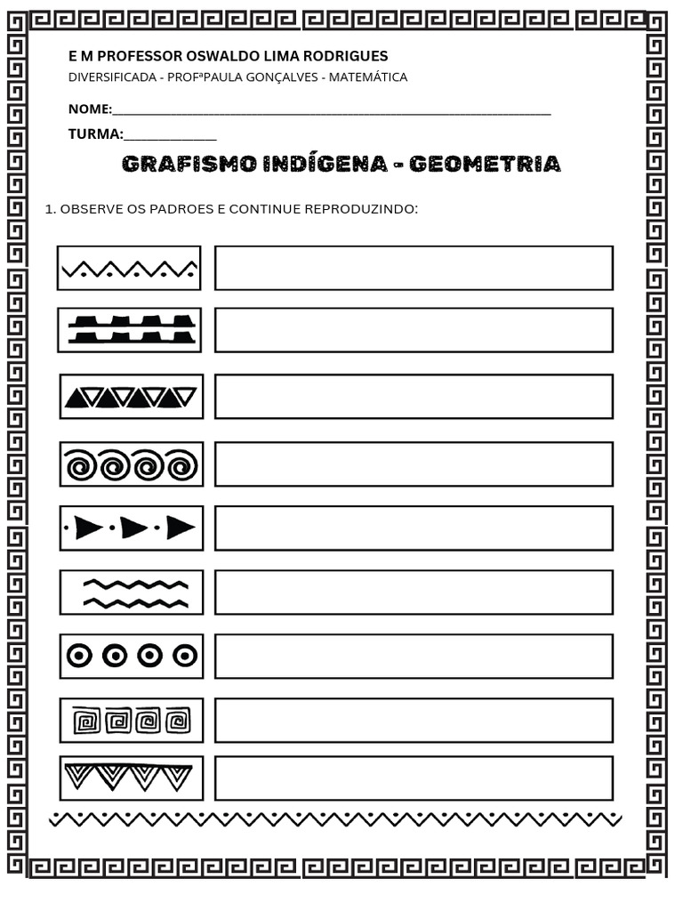 Grafismo Indígena e Geometria | PDF