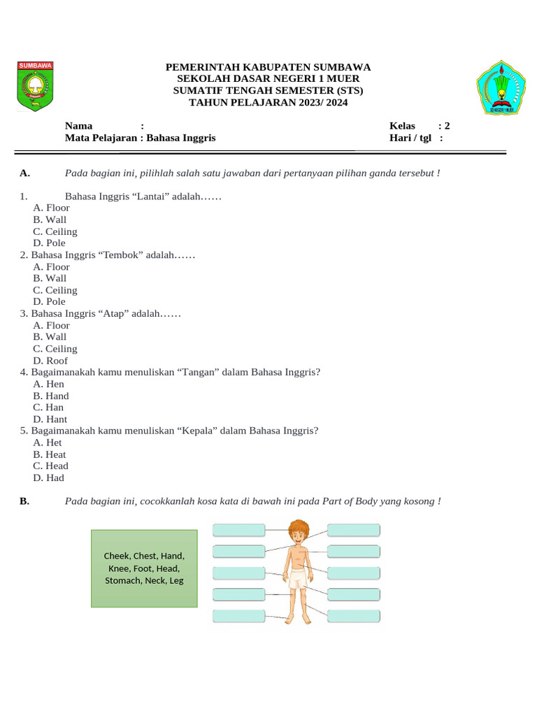 Soal Kelas 2 | PDF