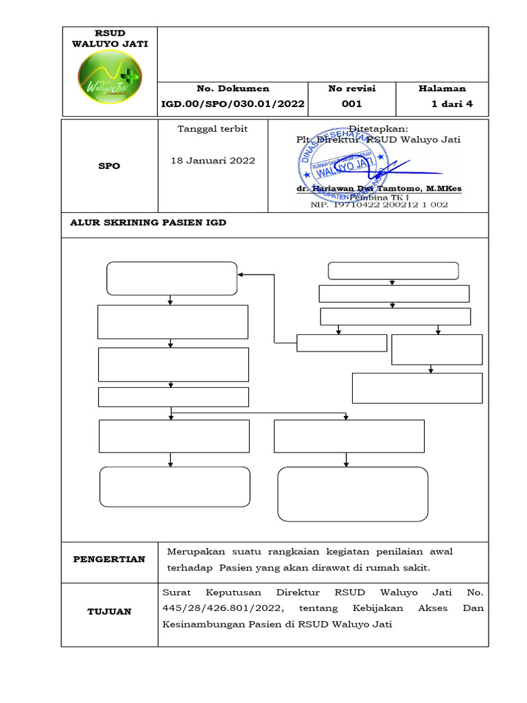 30.skrining Pasien (Edit) | PDF
