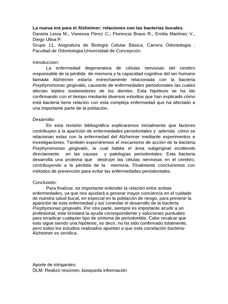 Resumen Trabajo Biocel | PDF