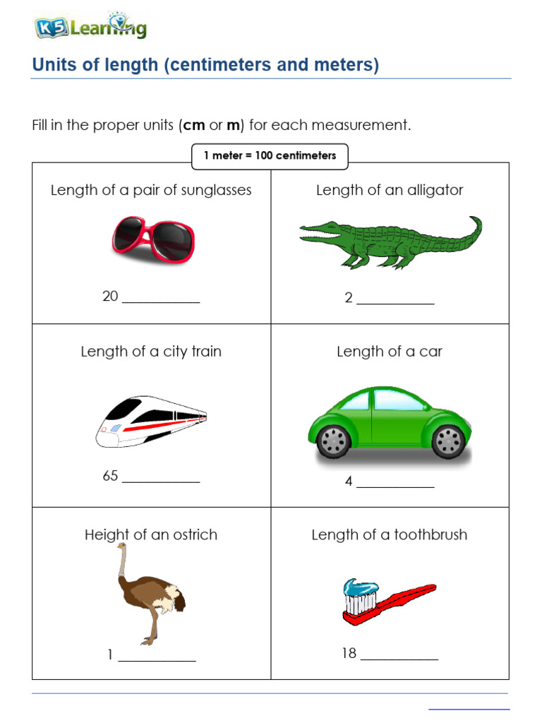 Grade 2 Measurement Units of Length Metric C.pdfexit 2 | PDF
