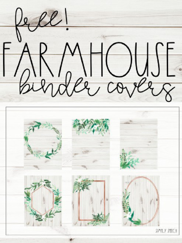FREEFarmhouseBinderCovers 1 | PDF