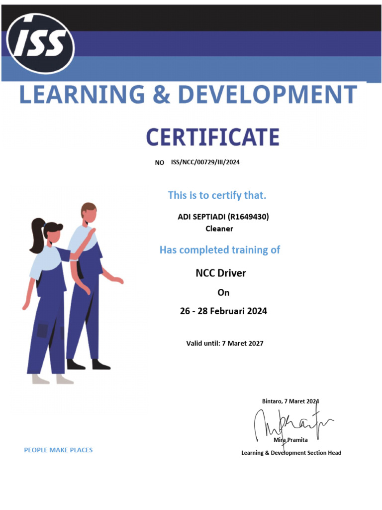 Sertifikat NCC Driver | PDF