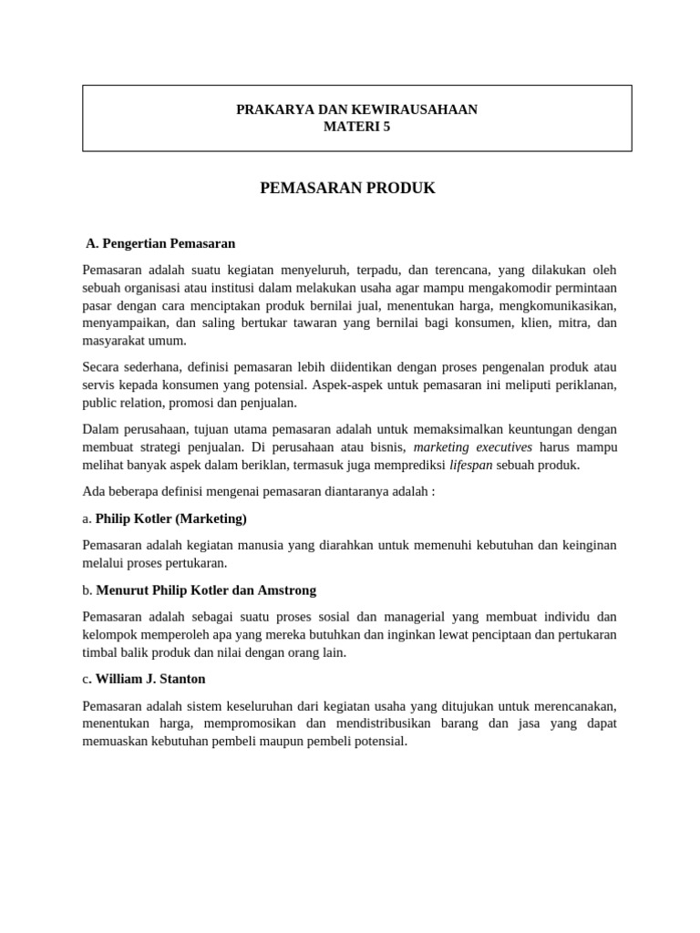 Pkwu Materi 5 Draft | PDF