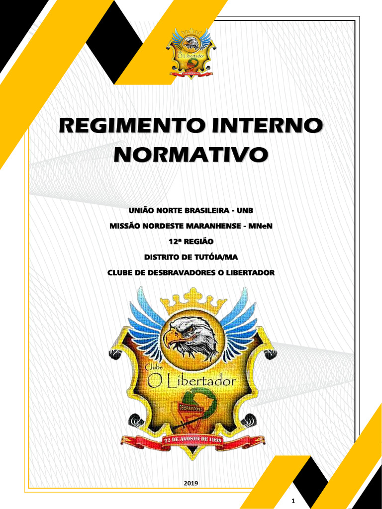 Regimento Interno Normativo 2019 Atualizado | PDF | Igreja Adventista do Sétimo Dia