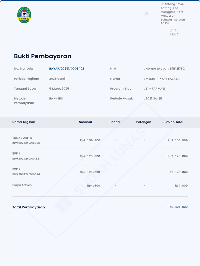 Faktur - Faktur Pembayaran | PDF