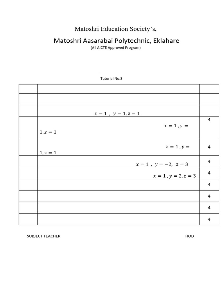 Numerical Methods Tutorial No. 8 | PDF