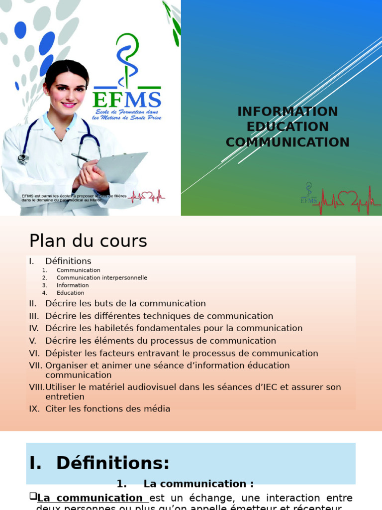 Communication en Éducation et Information | PDF | la communication ...