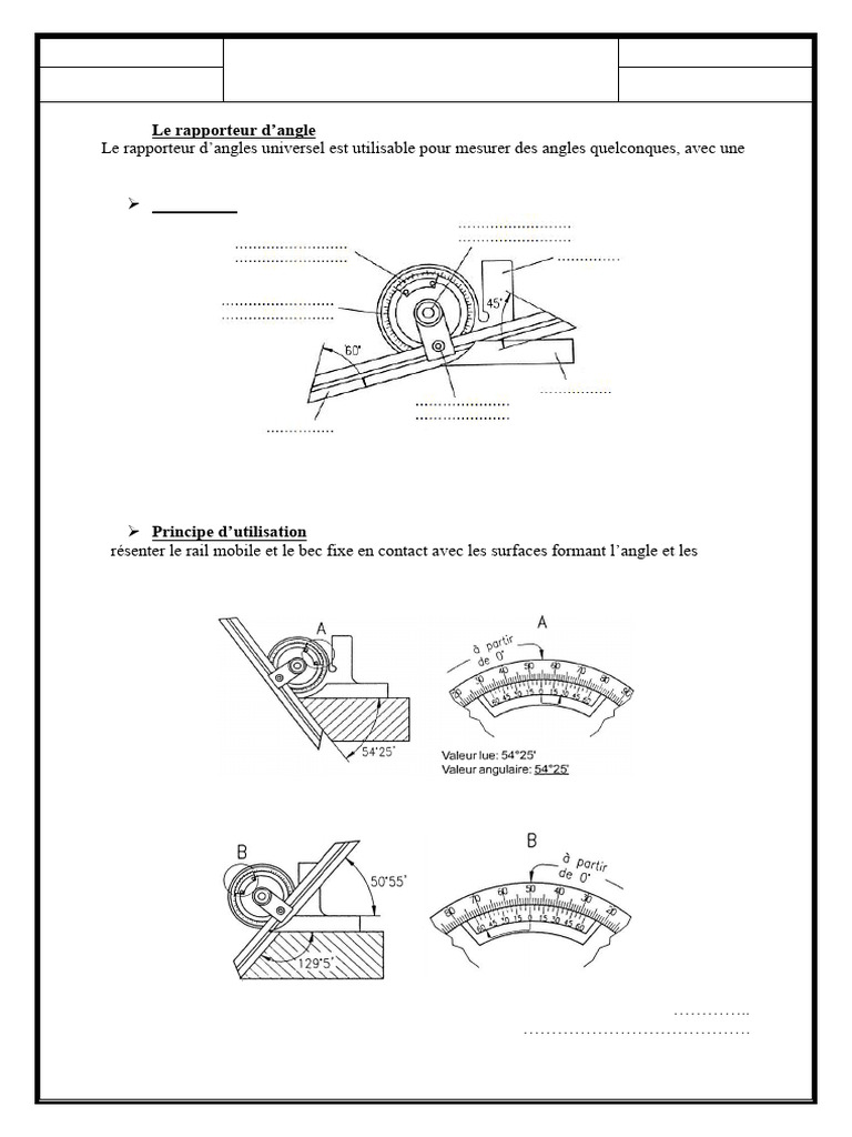 MESURES DES ANGLES | PDF