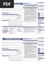 Character Sheet Tracking Cards - Otherscape Rpg Demo Game (1) | PDF