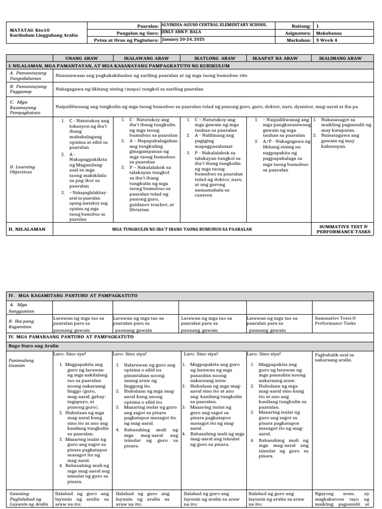 DLL MAKABANSA1 Q3 Week4 v2 | PDF