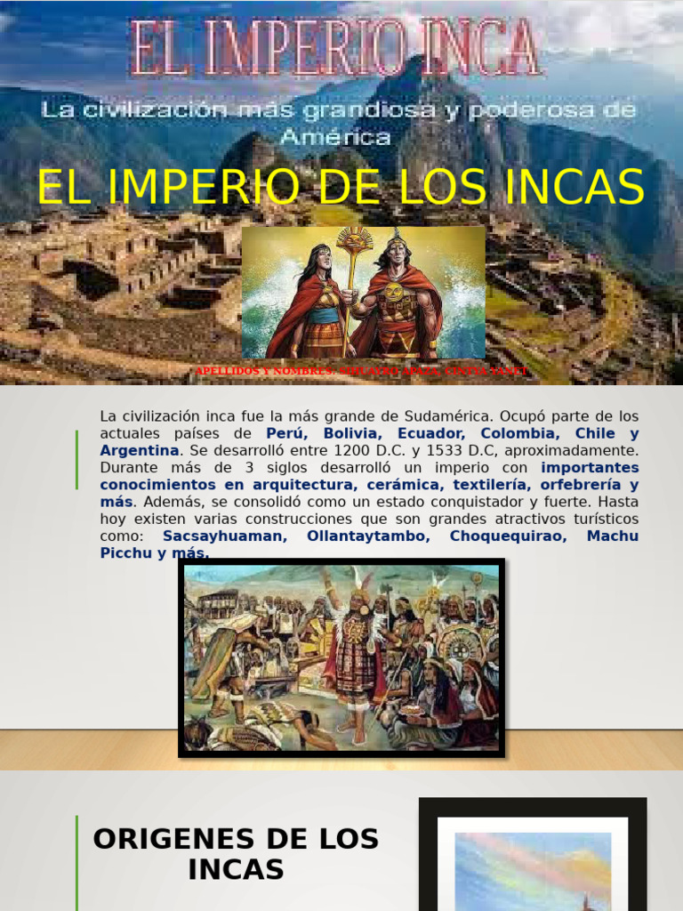 El Imperio Incaico | PDF | Imperio Inca