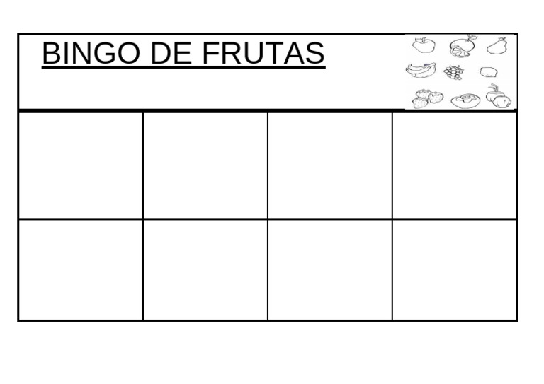 Bingo de Frutas | PDF