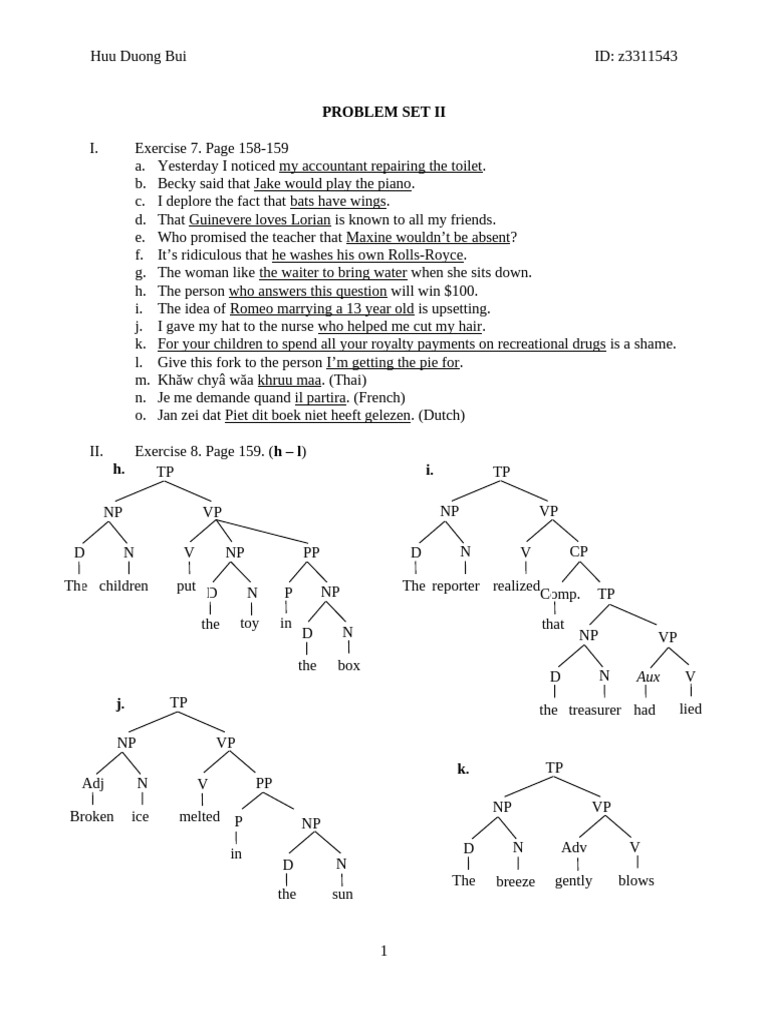 Assignment - PROBLEM SET II | PDF