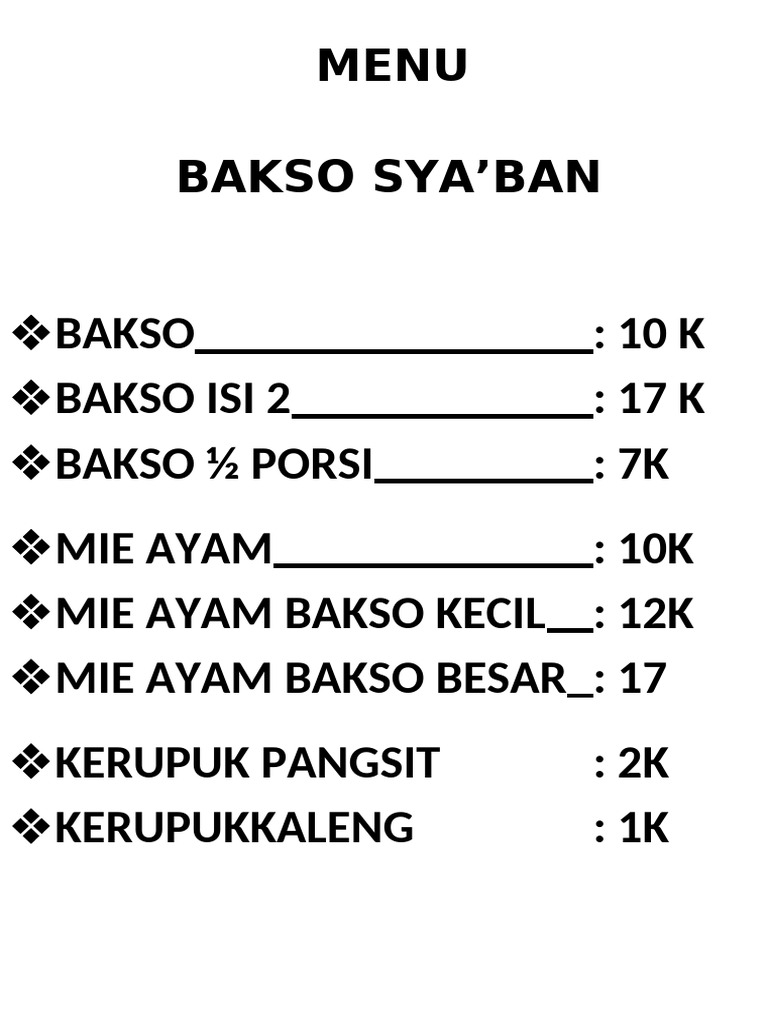 BAKSO | PDF