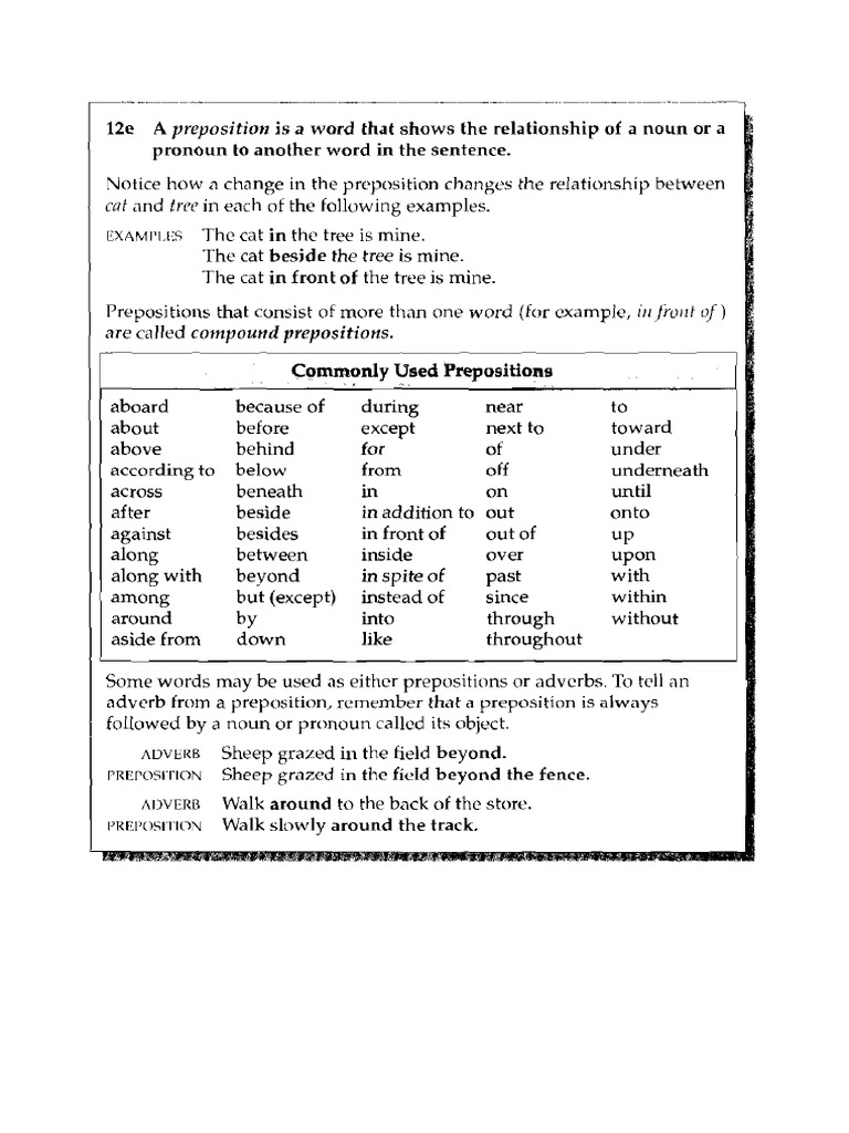 PREPOSITION | PDF