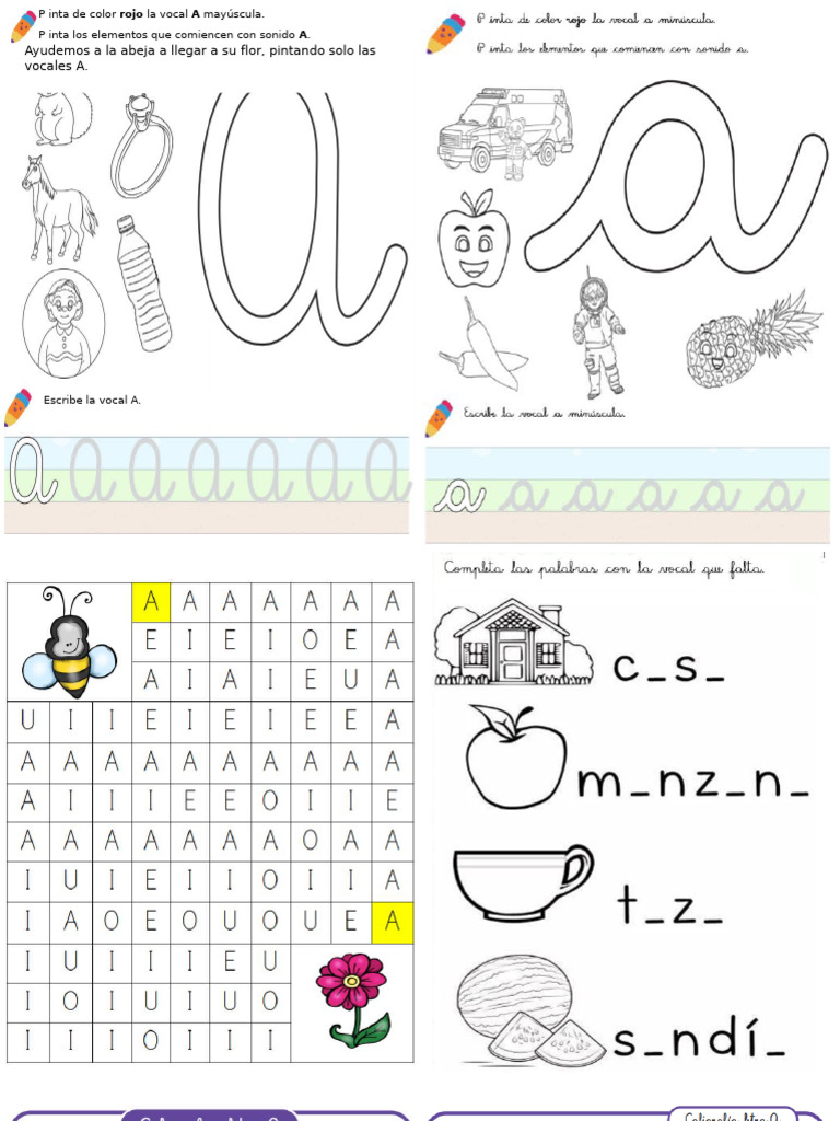 Actividades Vocal A Semana 1 | PDF