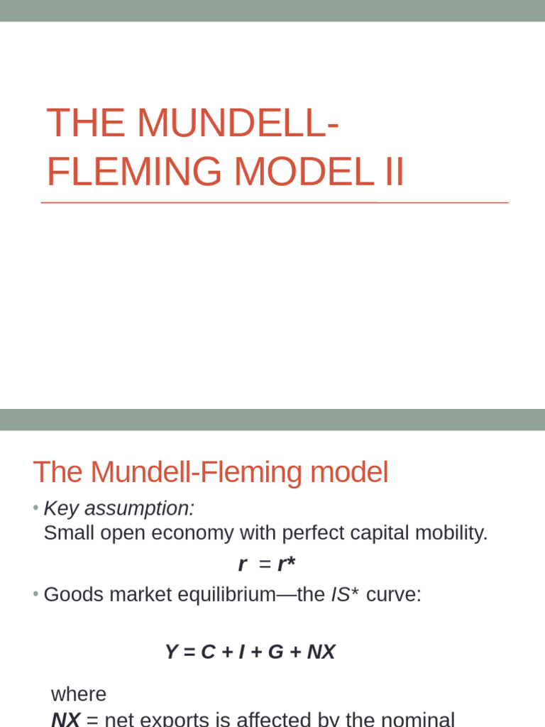 Understanding the Mundell-Fleming Model | PDF | Economies | Market ...