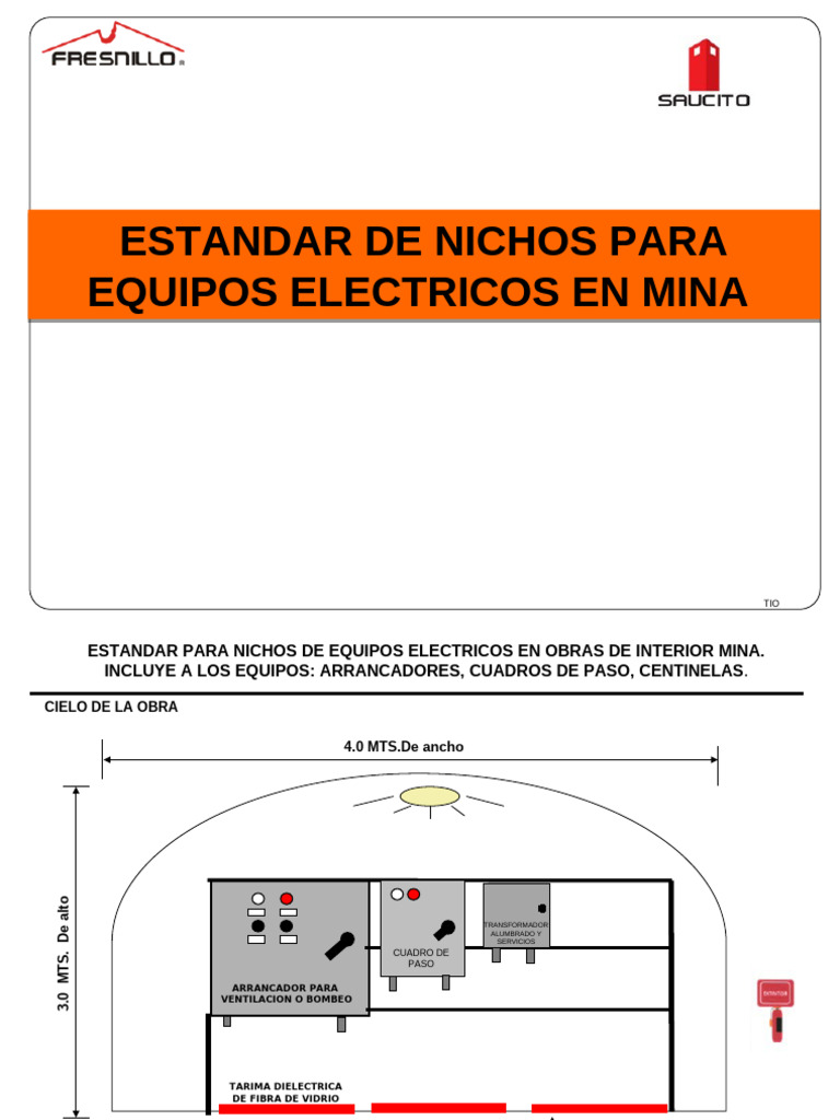 Estándar de Nichos Eléctricos en Mina | PDF | Materiales | Ingenieria ...