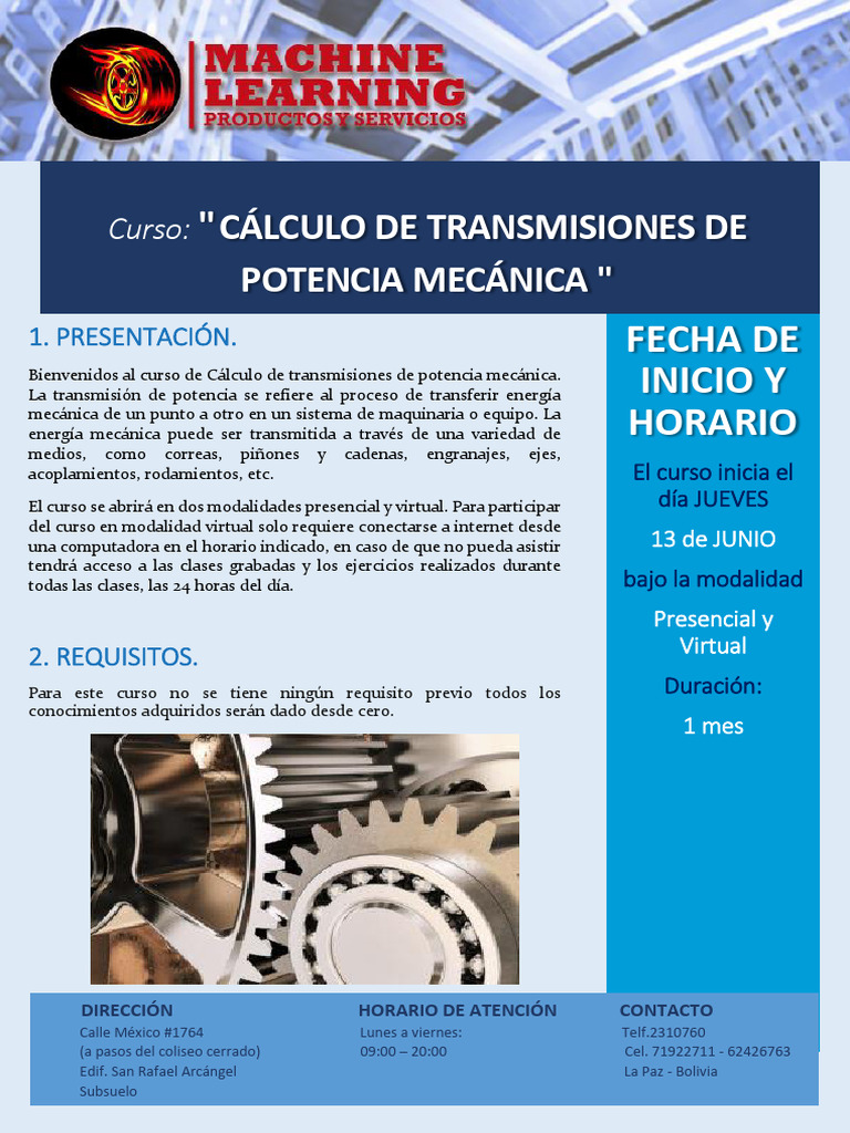 CÁLCULO DE TRANSMISIONES DE POTENCIA MECANICA | PDF | Engranaje