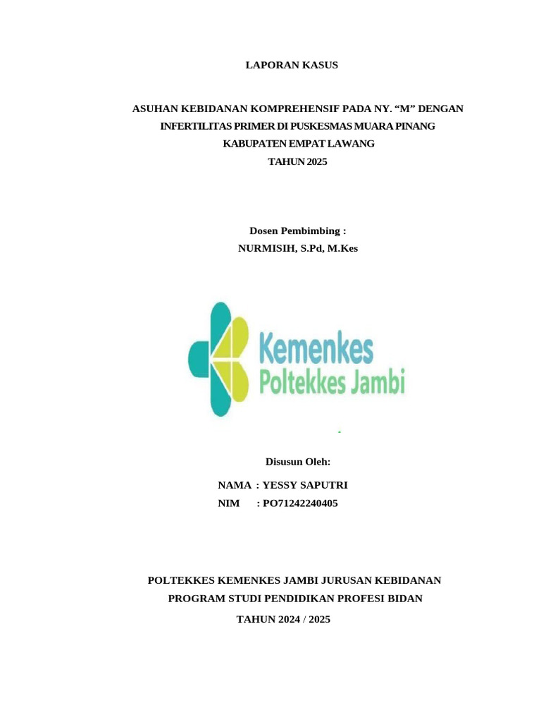 Asuhan Kebidanan Infertilitas Primer | PDF