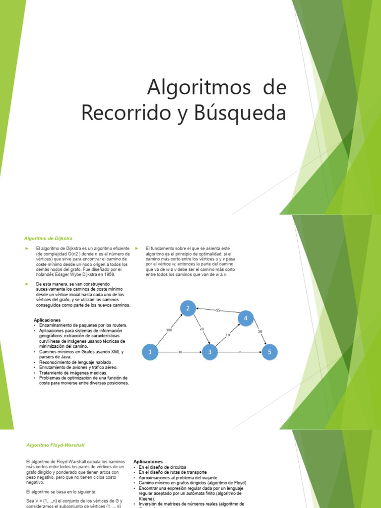 Algoritmos de Recorrido y Busqueda | PDF | Vértice (teoría de grafos) | Ciencias de la Computación