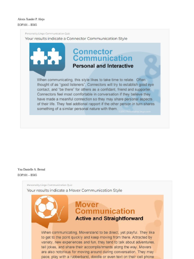 Alejo, Ax Eop101 Assignment 1 | PDF