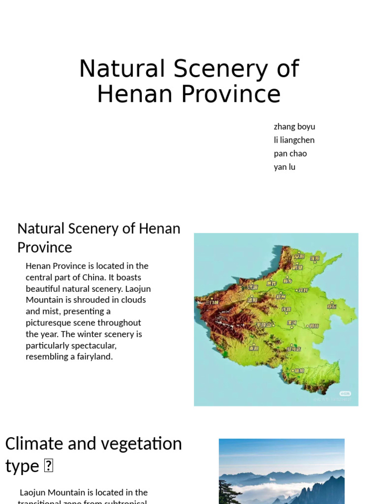 Stunning Natural Scenery of Henan | PDF