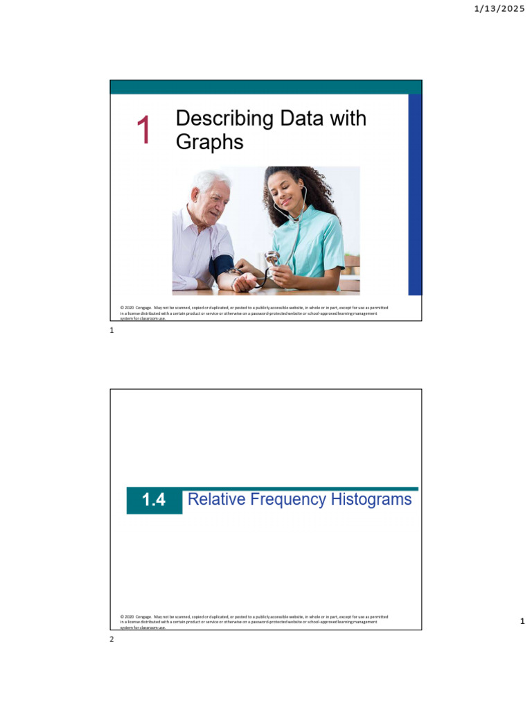 04 - Chapter 1 - Relative Frequency Histogram | PDF | Histogram | Interval (Mathematics)