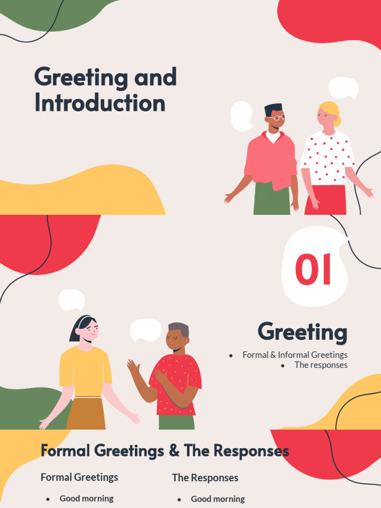 Greeting and Introduction | PDF