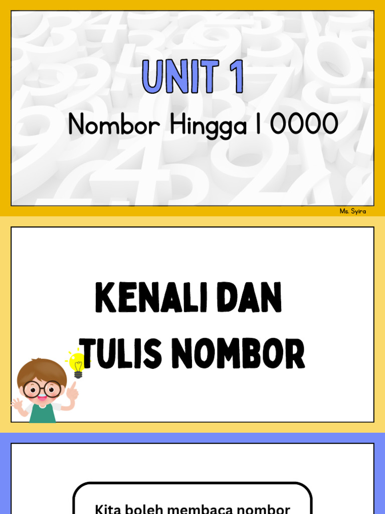 Nota Nombor Hingga 10000 (Darjah 3) | PDF