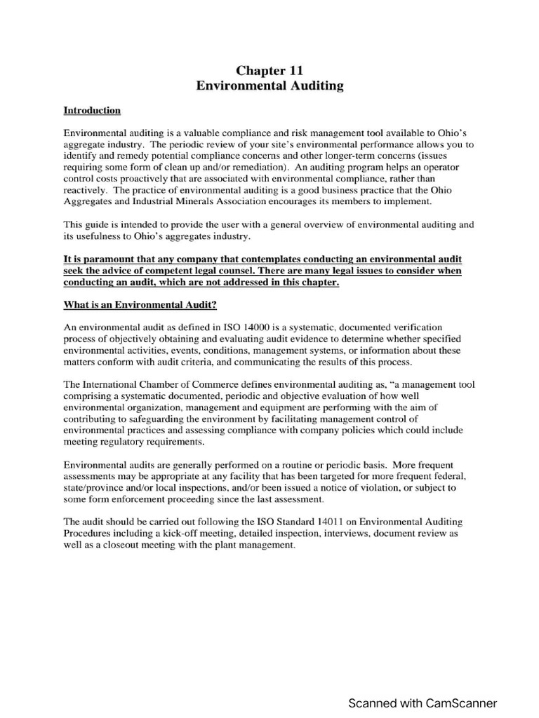 Environmental Audit | PDF
