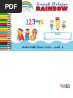 LEVEL 1 - MODUL BACA (Mengenal Abjad Dan Suku Kata) (60 Hal) | PDF