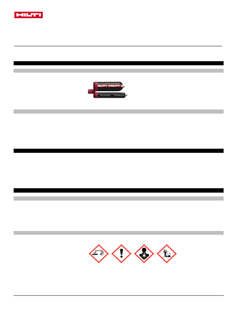 Material Safety Datasheet HIT RE 500 SD ES Material Safety Datasheet IBD WWI ...
