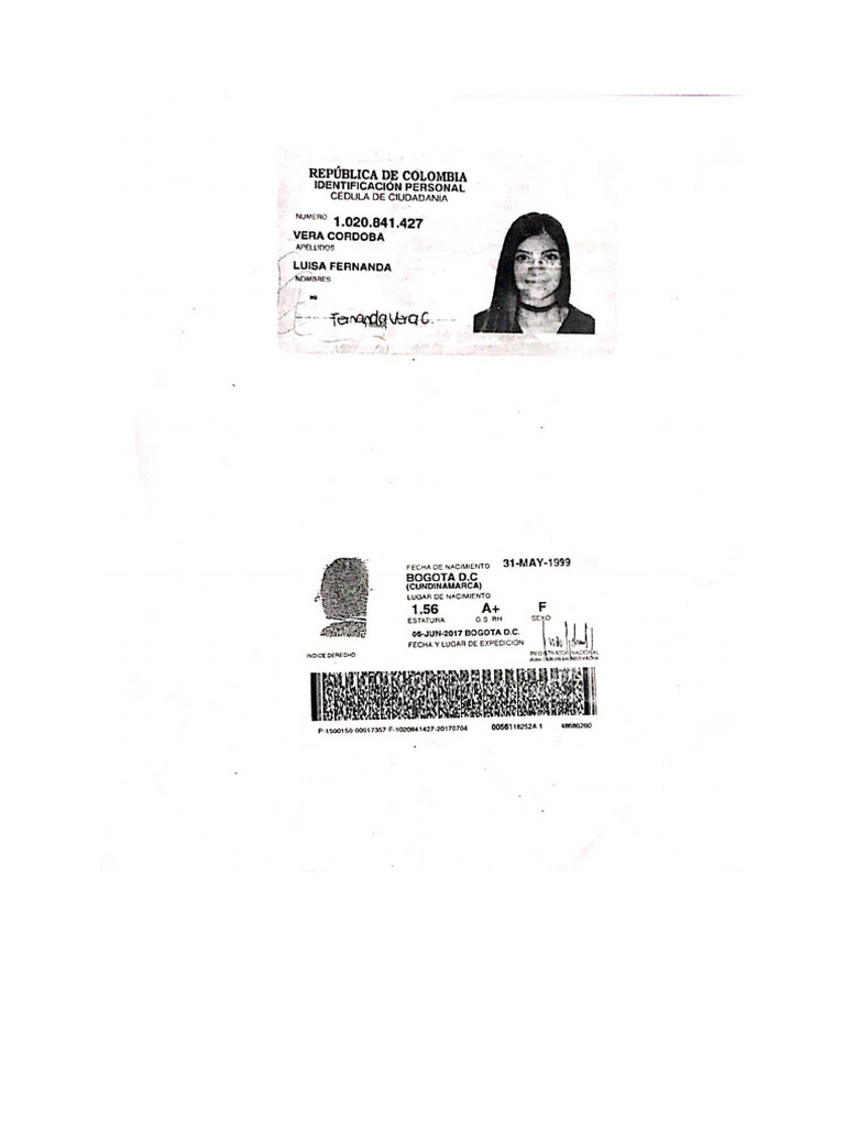 Documento de Identidad | PDF