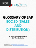 SAP Glossary of Terms and Concepts | PDF | Receipt | Inventory