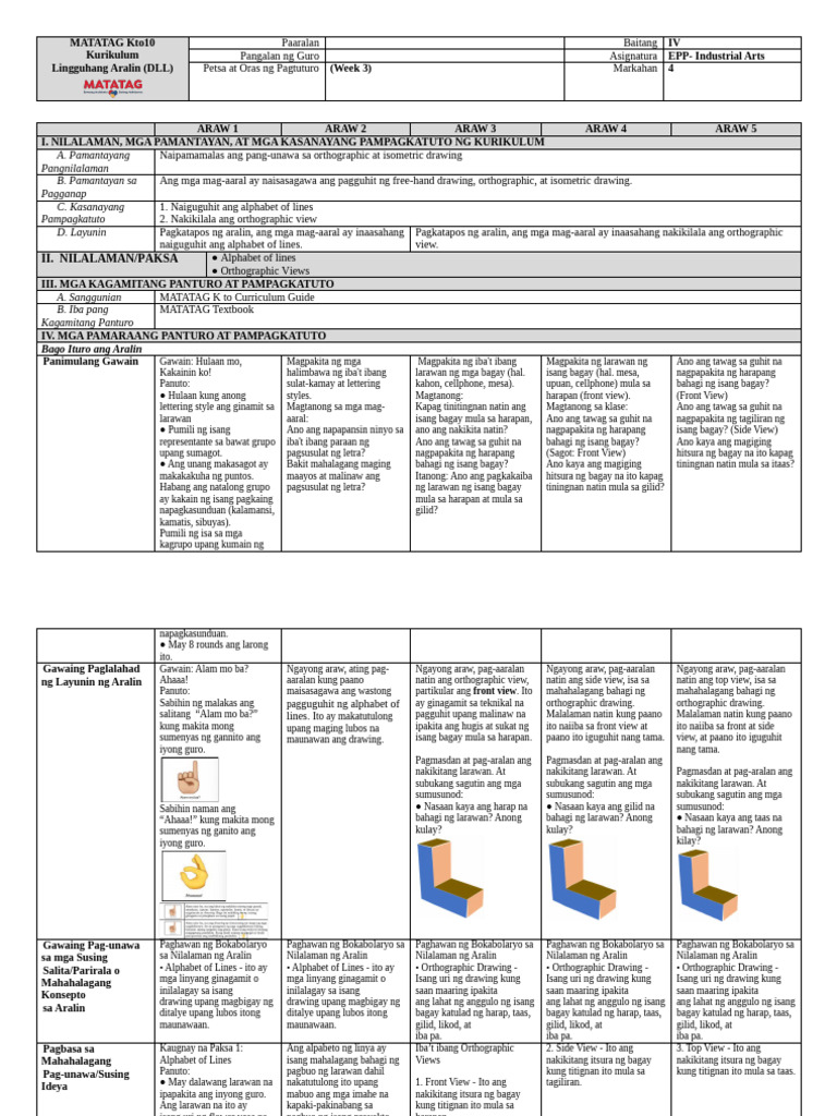 Q4 Epp DLL Week-3 | PDF