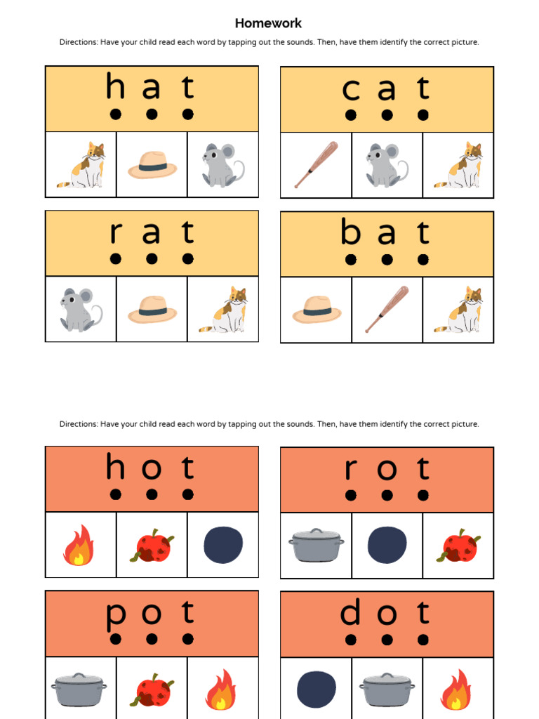 Blending Words Flashcards | PDF