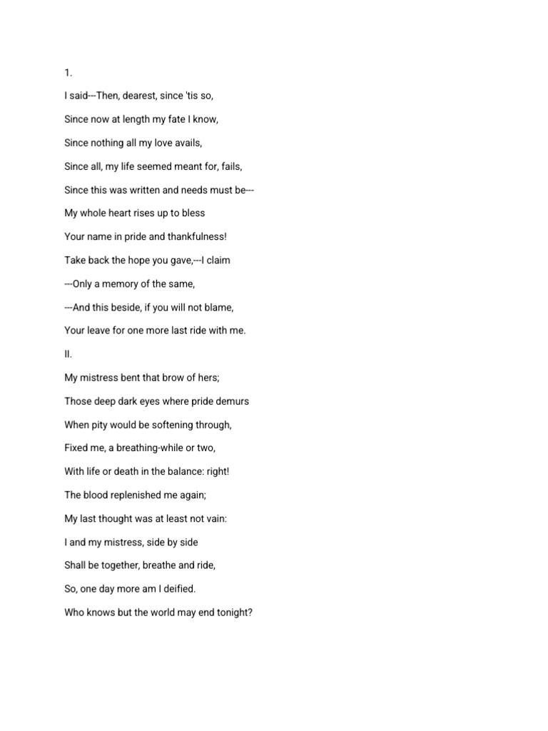 Poems Robert Browning | PDF