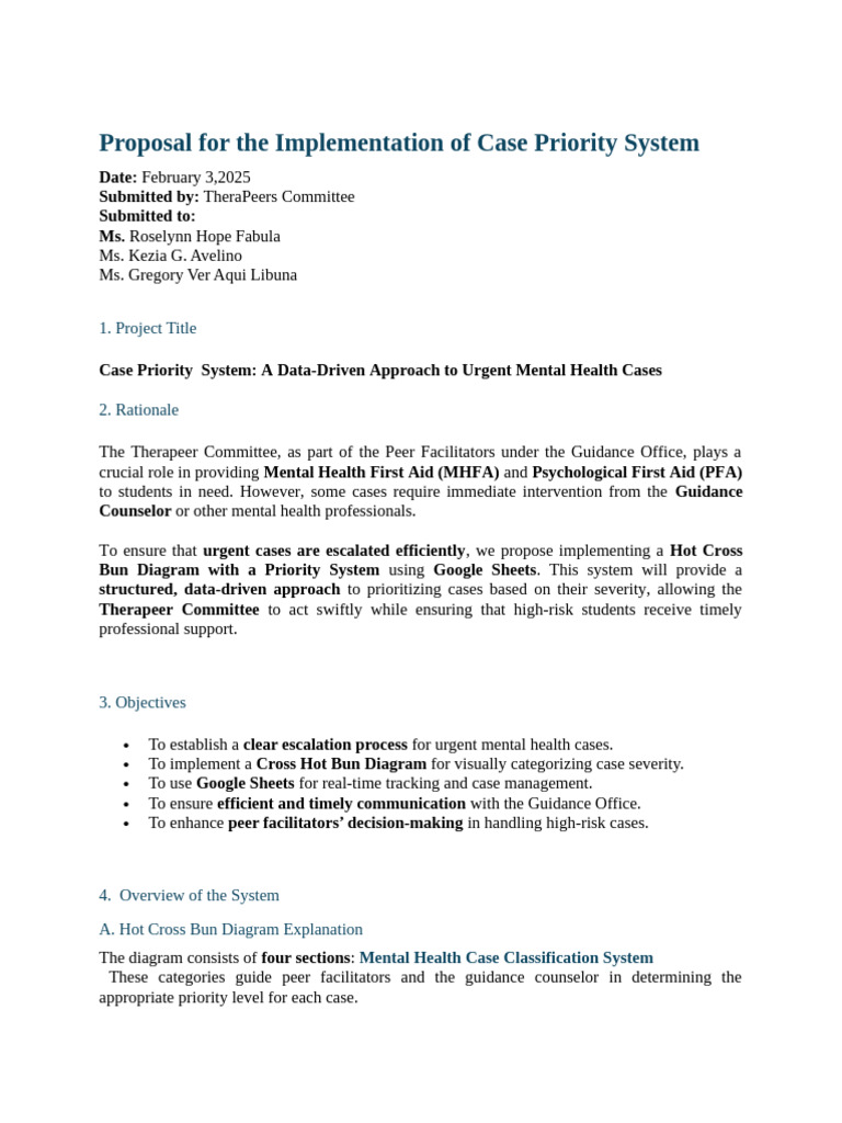 Case Priority System for Mental Health | PDF | Mental Health | Usability