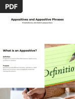 Appositives and Appositive Phrases - Worksheet | PDF | Language ...