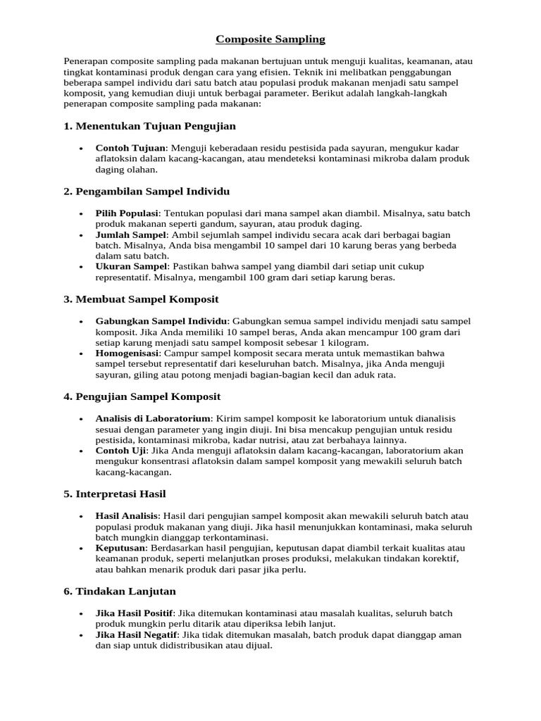 Composite Sampling | PDF