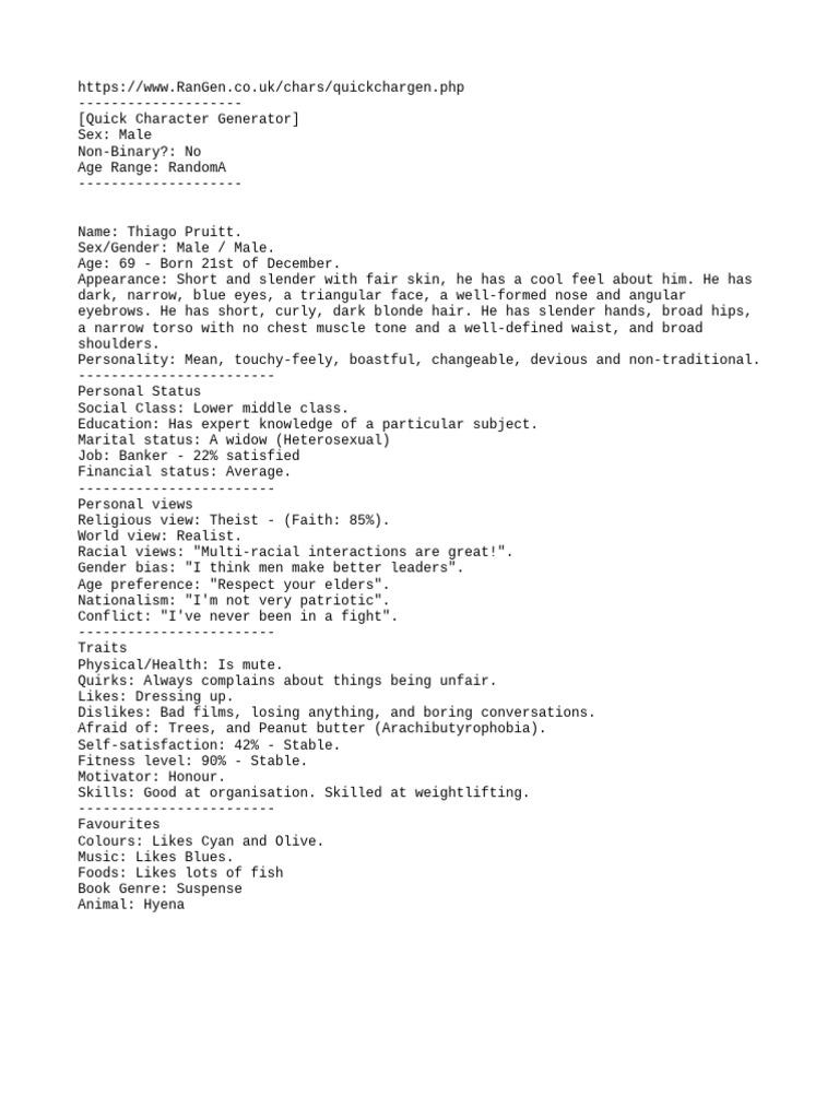 RanGen - Quick Character Generator - Dec 21, 2024, 09_43 PM | PDF