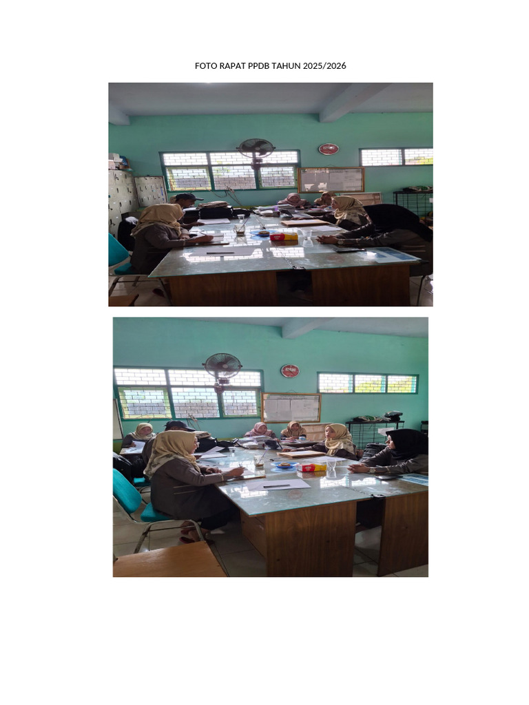 Foto Rapat PPDB Tahun 2025 | PDF