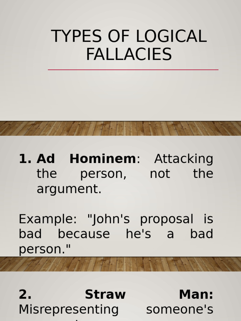 Understanding Logical Fallacies and Appeals | PDF